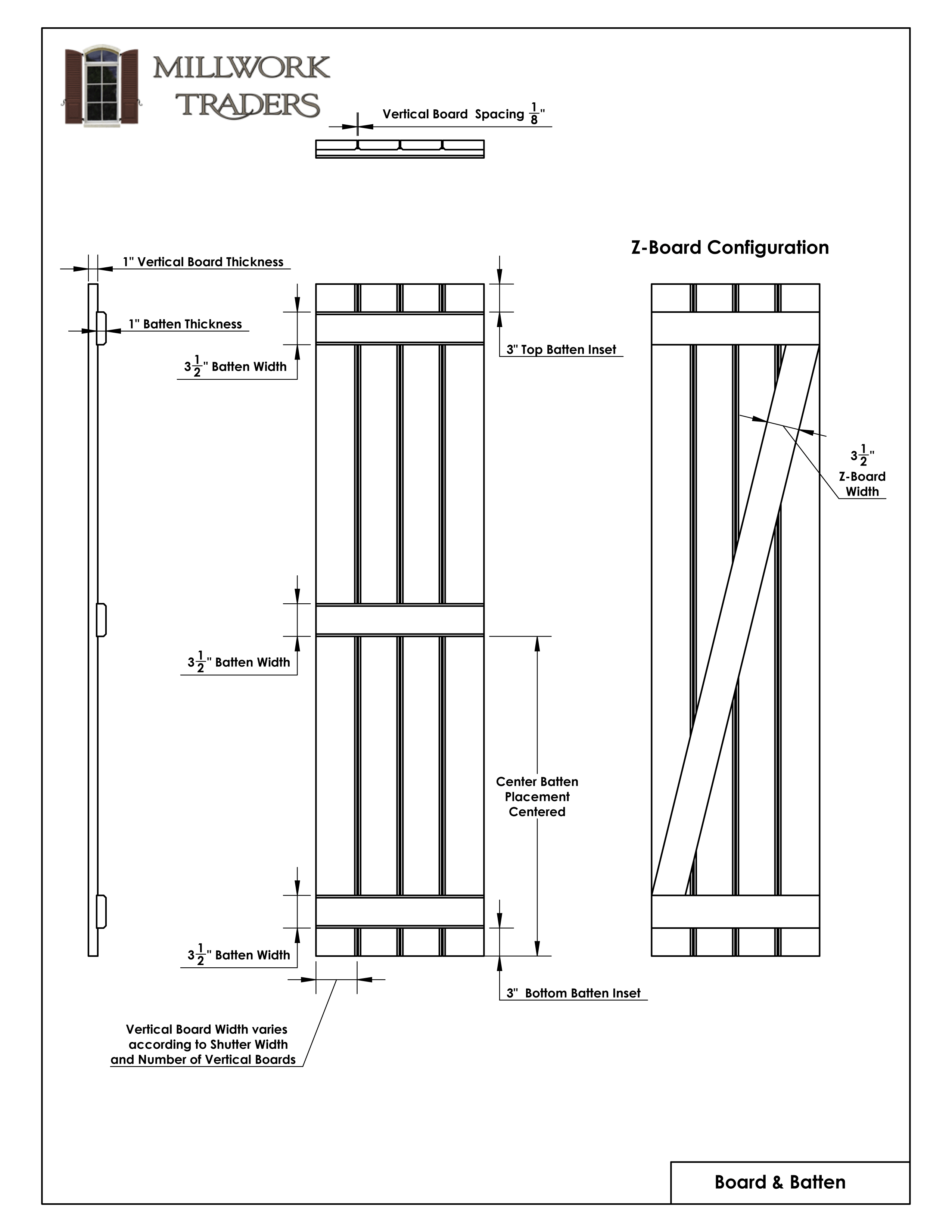 Board & Batten Shutters