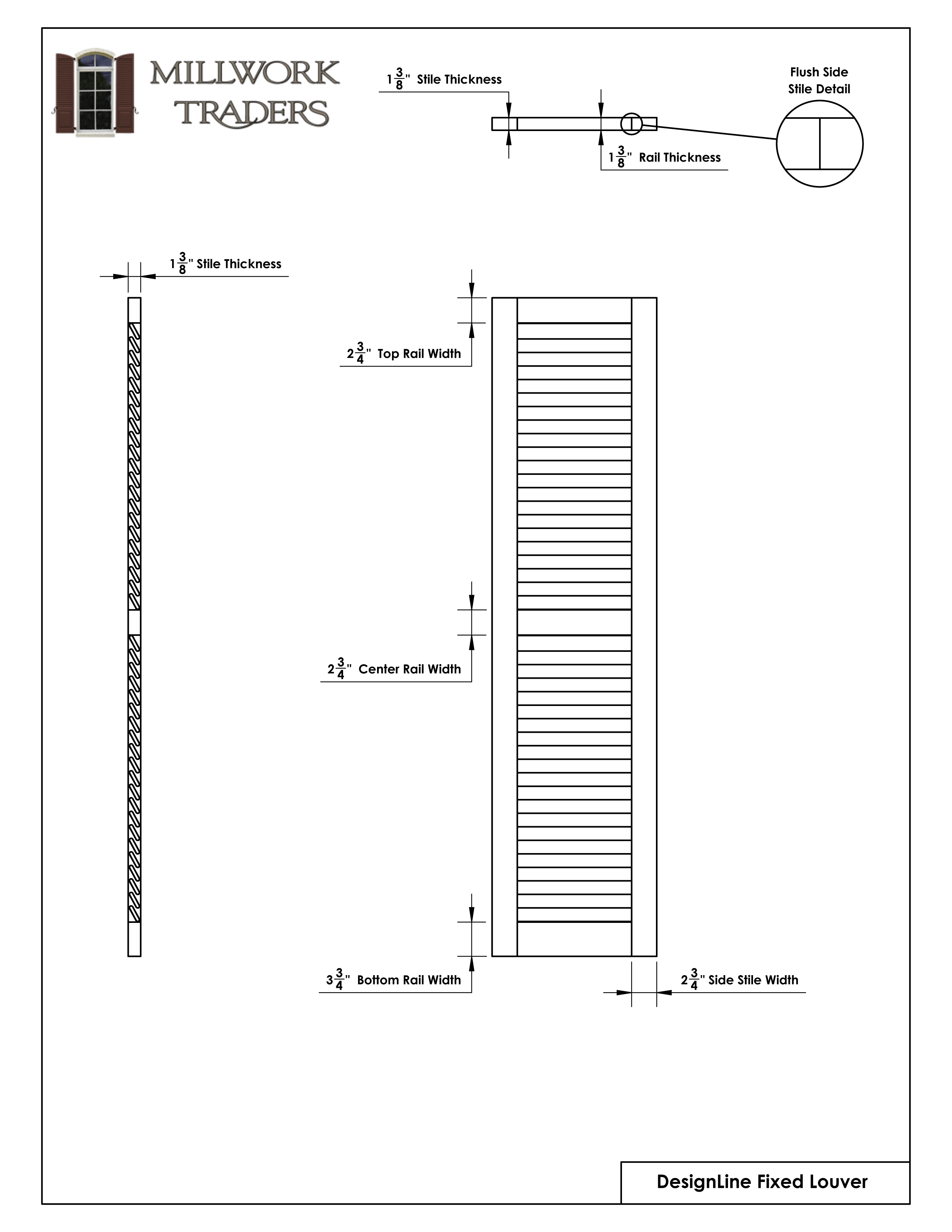 Designline Fixed Louver